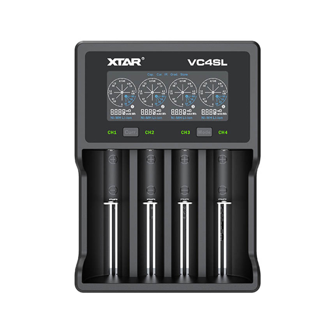 愛克斯達 XTAR VC4 智慧型充電器 鋰電池鎳氫電池可測電池容量(AA/AAA/18650/21700/32650)